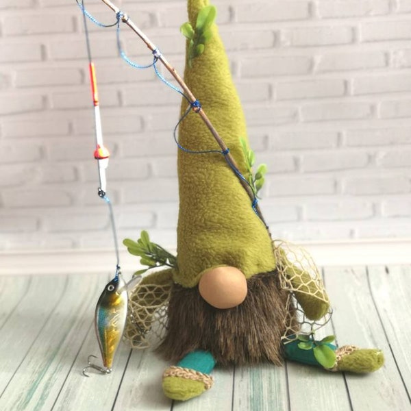 Fisherman Gnome - Etsy