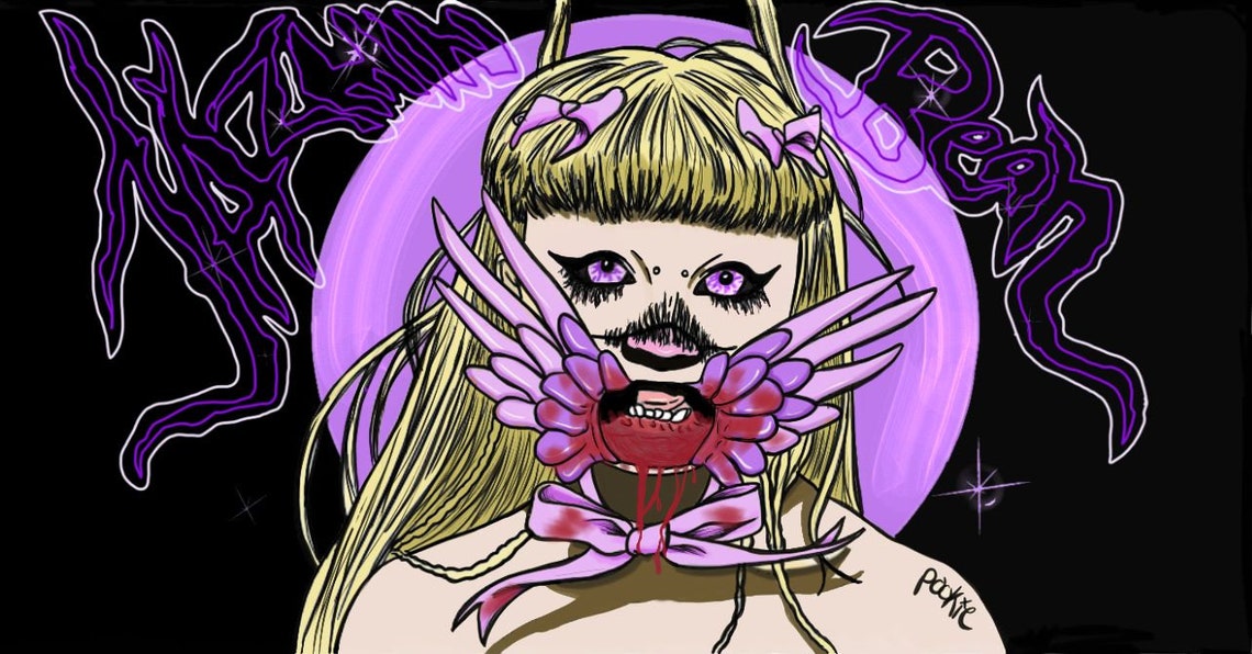 Jazmin Bean Bloody Mouth Angel Unframed Art Poster Wall Art Decor - Etsy