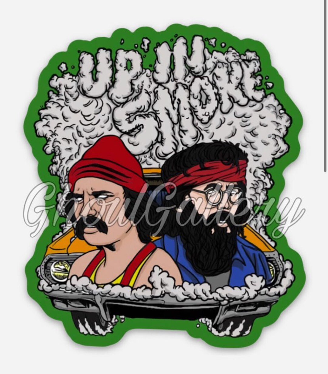 Cheech&chong Poster Aesthetic Gothic Horror Sticker - Etsy