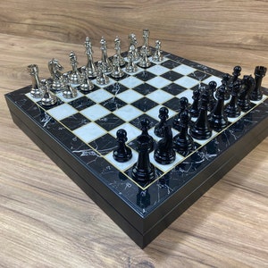 Personalized Chess Set - Engraved Chess Set - Chess Board Set With ...