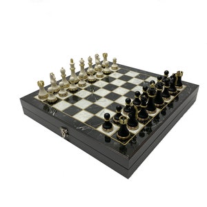 Custom Chess Set - Large Personalized Chess - Double Queen Chess Set ...