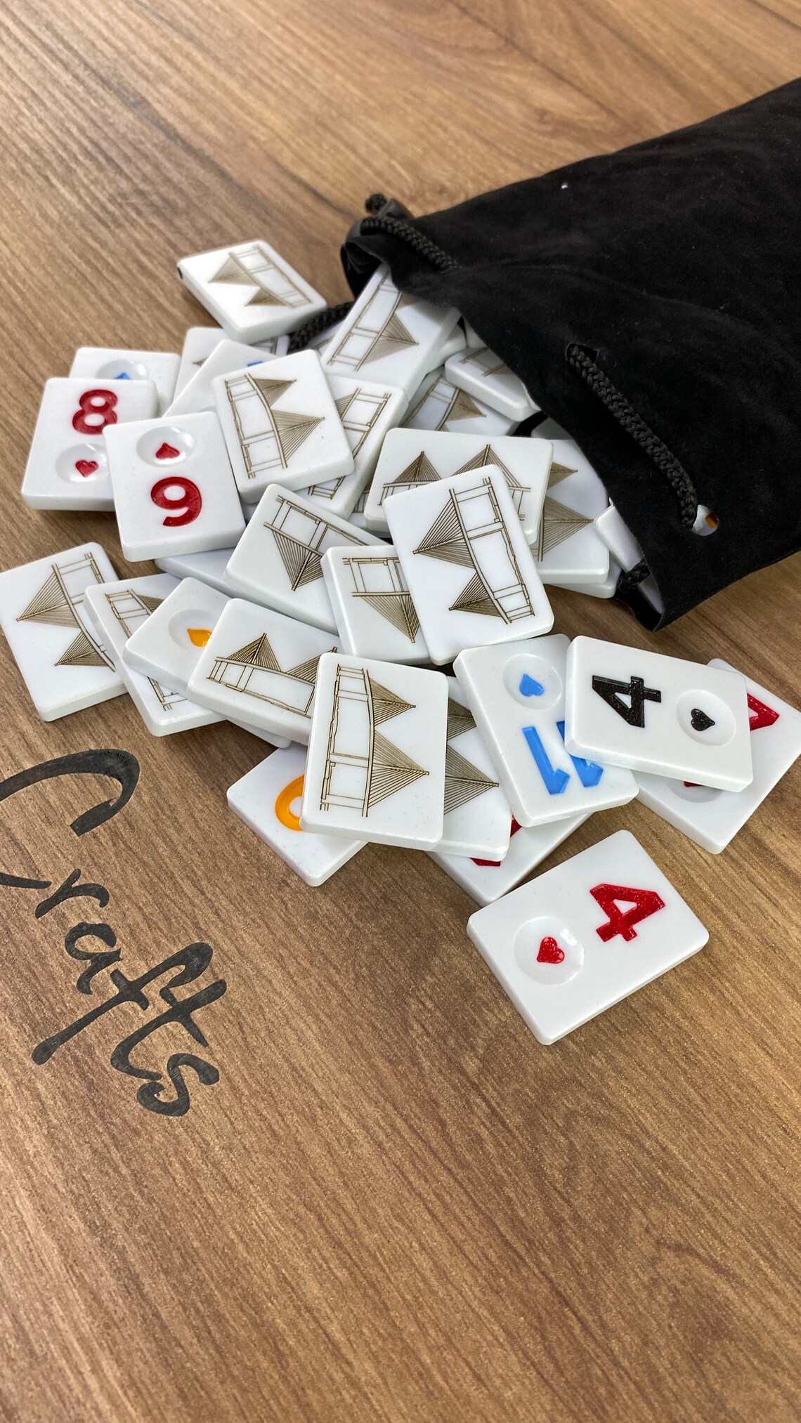Rummy Cube Tiles - Custom Tiles for Rummikub - Personalized Rummy Tiles ...