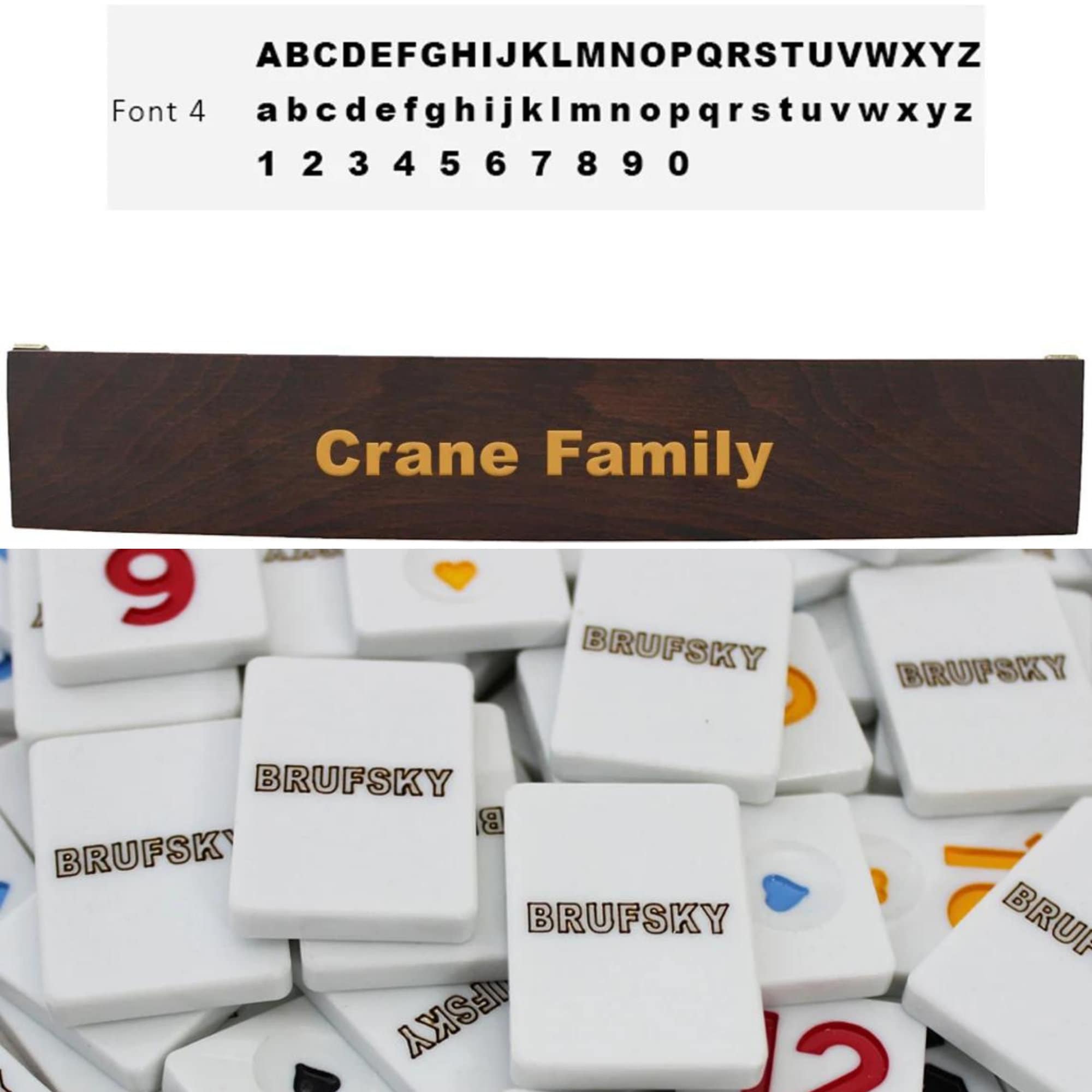 Curved Rummikub Board Game Set, Hand Carved Rummikub Set, Oval ...