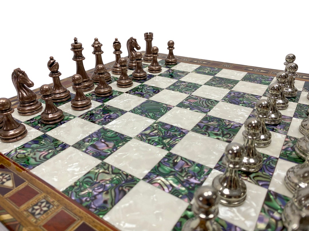Large Chess Set - Custom Chess Set for Him - Birthday Gift for Dad ...