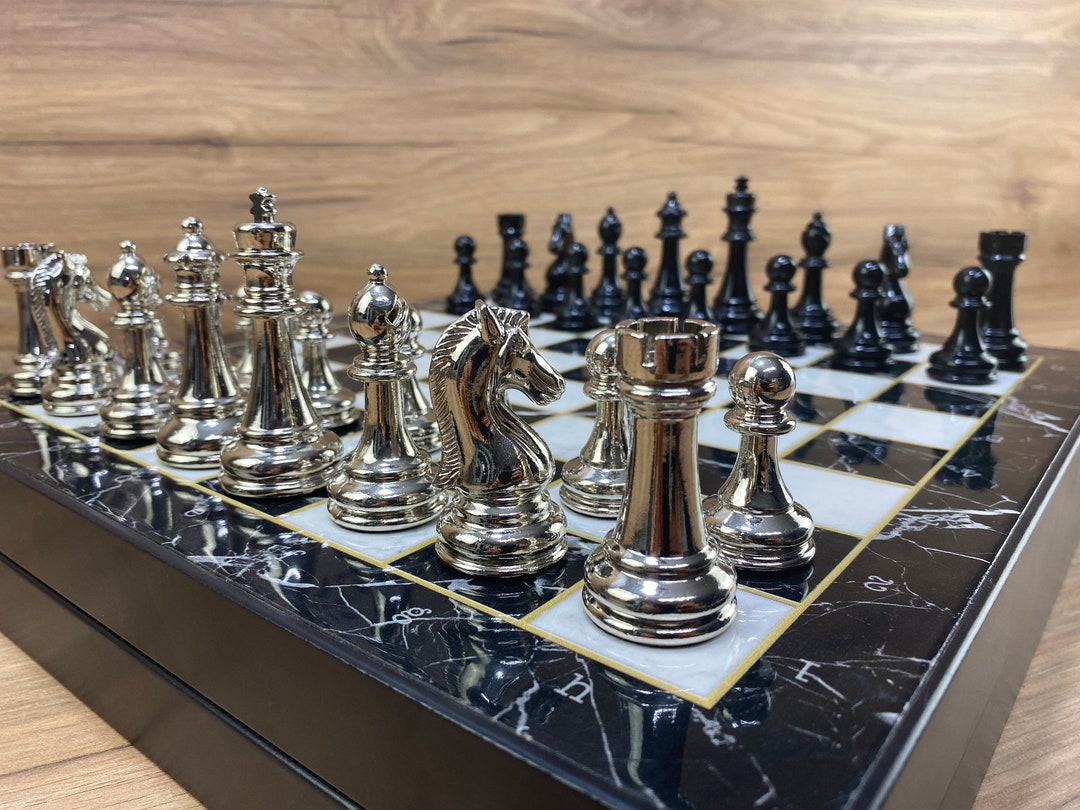 Personalized Chess Set - Engraved Chess Set - Chess Board Set With ...