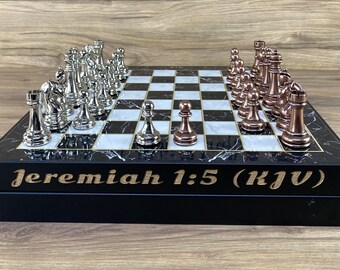 Chrome Chess Set - Etsy