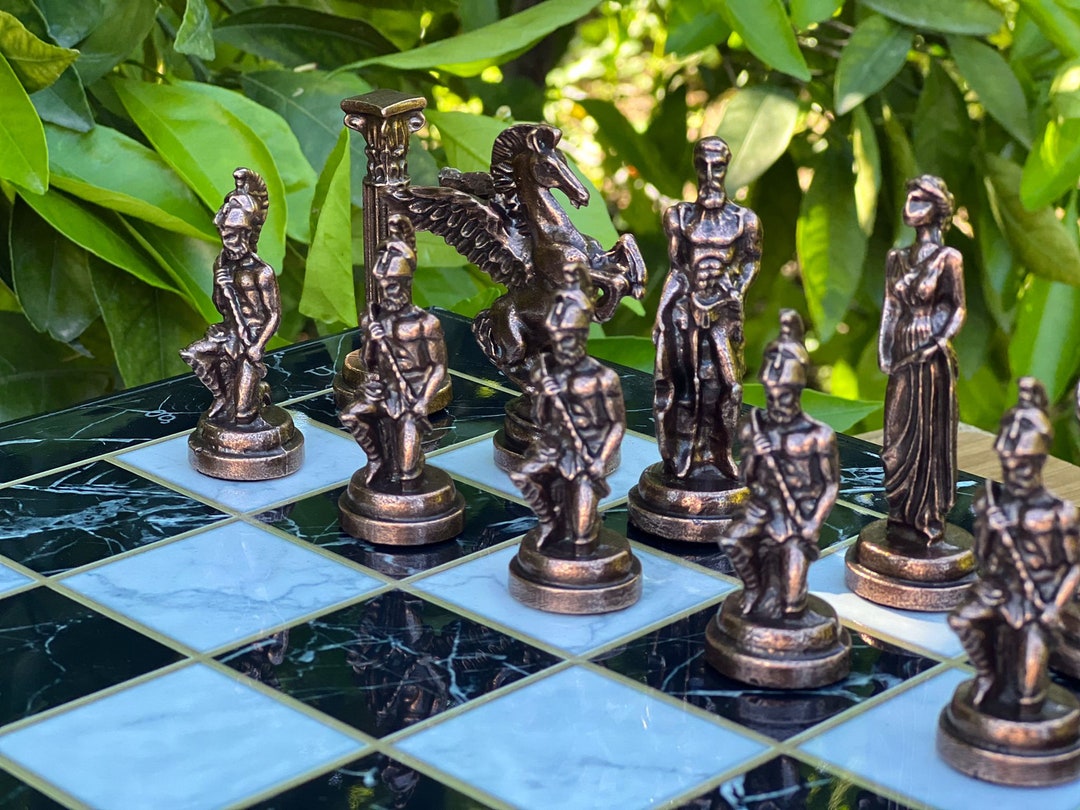 Large Chess Set Personalized Wooden Chess Board Custom Chess Set With Metal Chess Pieces