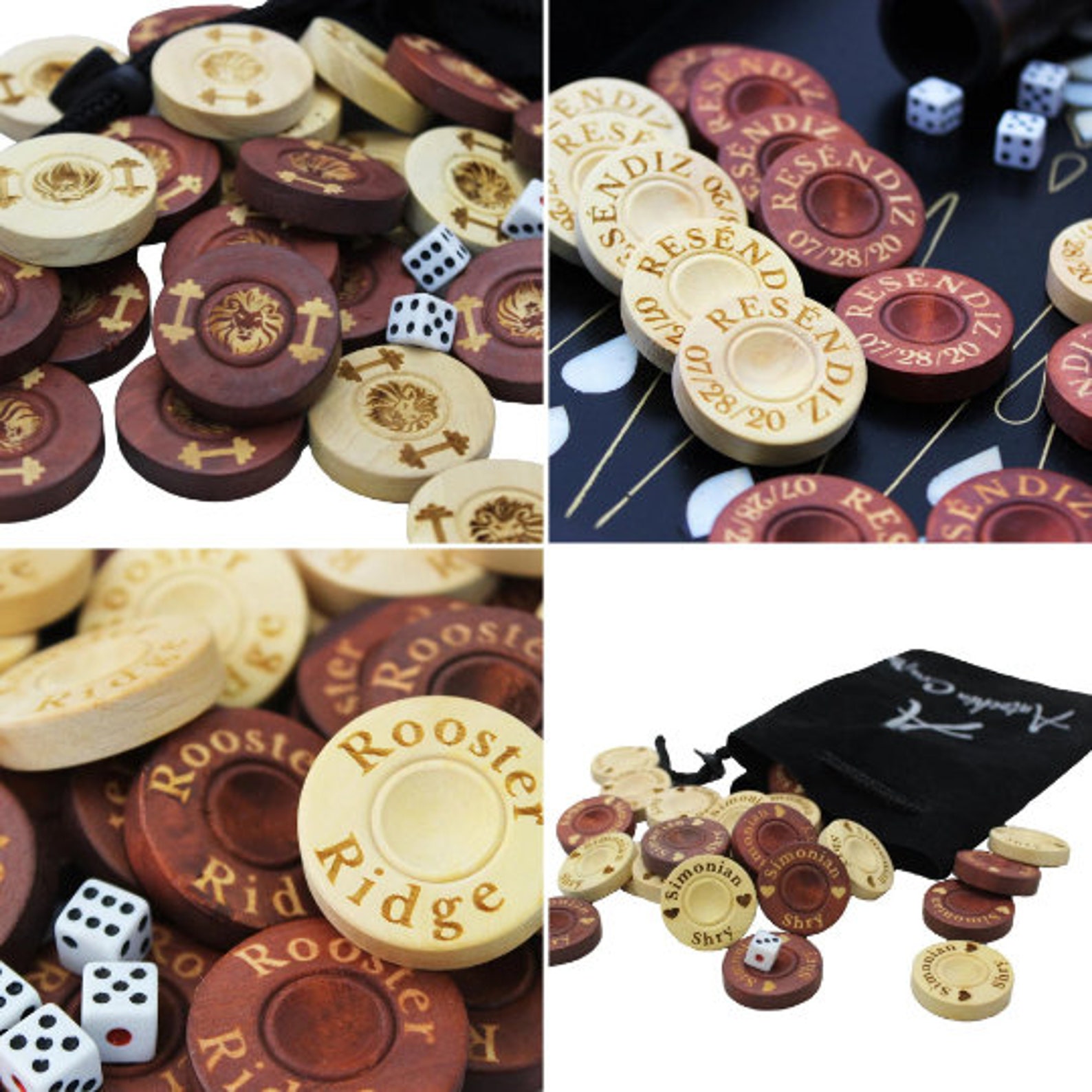 Luxury Leather Backgammon Set Custom Backgammon Set Personalized Gift ...