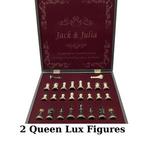Personalized Chess Set With Storage - Engraved Chess Set - Custom Chess ...