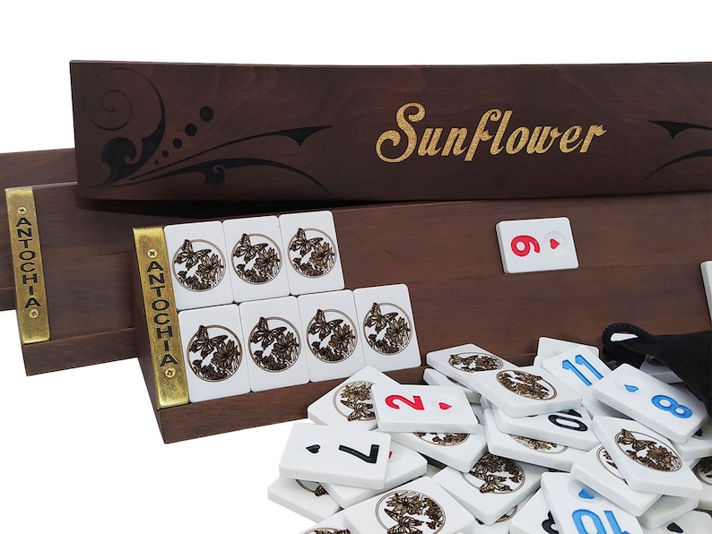 Oval Rummikub Set - Rummikub Racks With Personalized Tiles - Rummikub ...