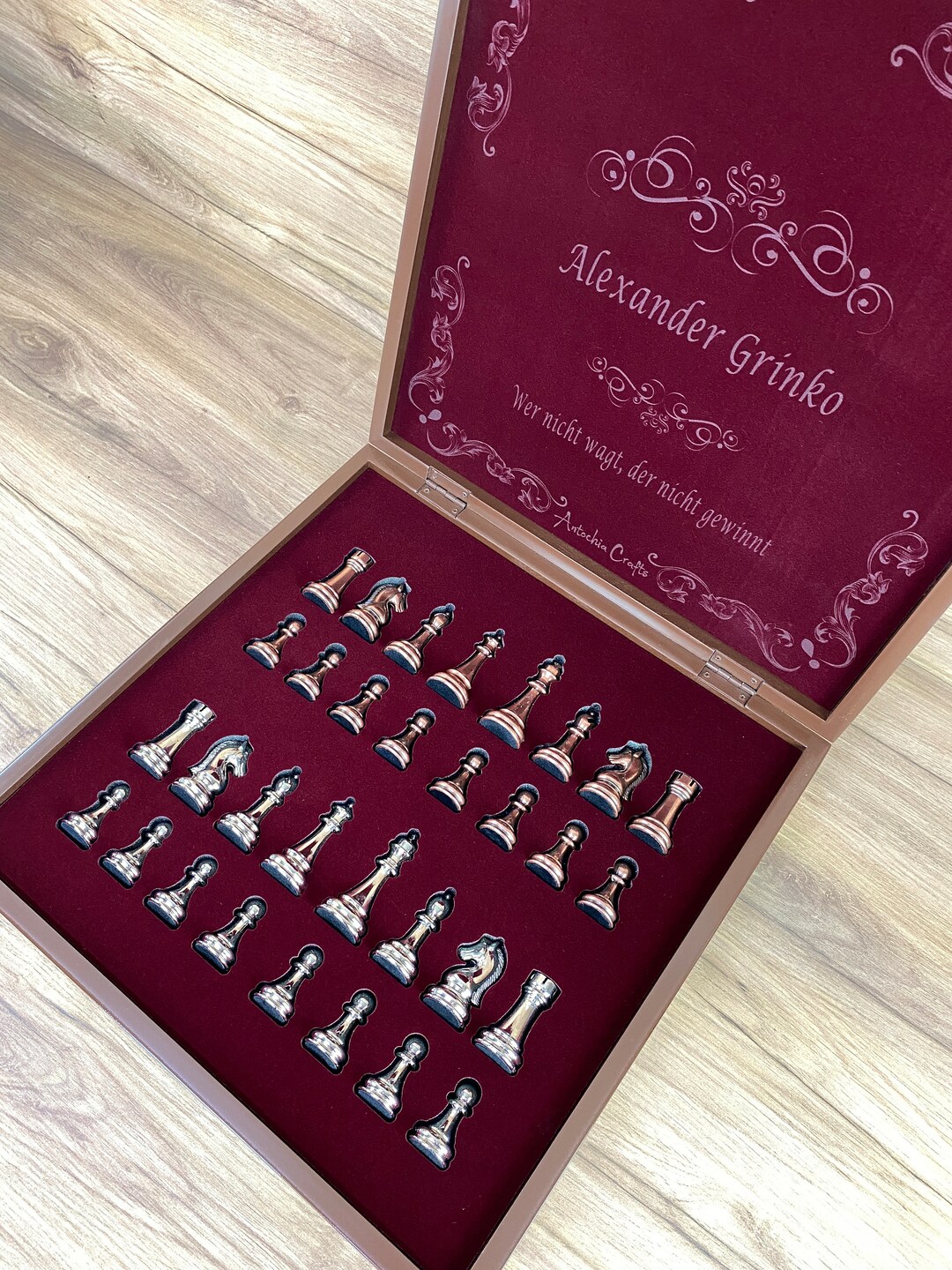 Chess Set With Storage - Personalized Chess for Christmas Gift ...