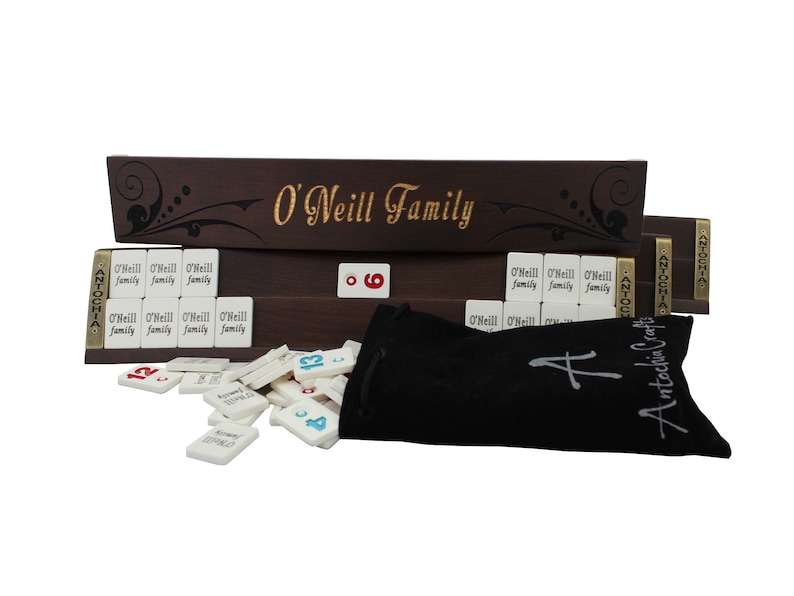 Oval Rummikub Set - Rummikub Racks With Personalized Tiles - Rummikub ...