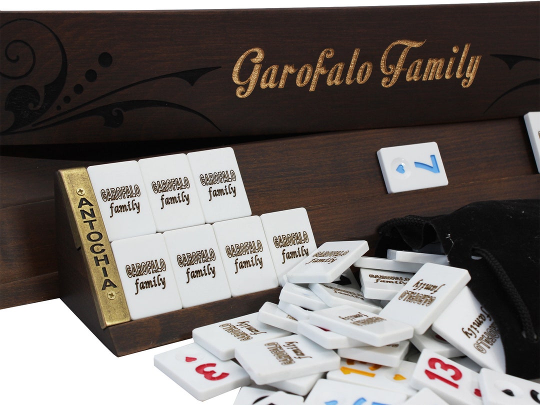 Oval Rummikub Set - Rummikub Racks With Personalized Tiles - Rummikub ...
