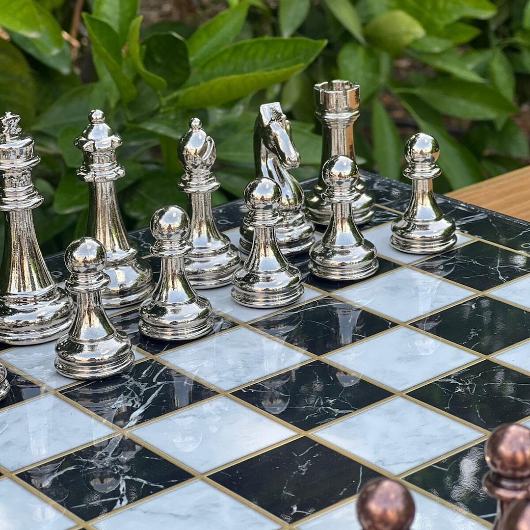 Personalized Wooden Chess Set - Anniversary Gifts for Him - Custom ...