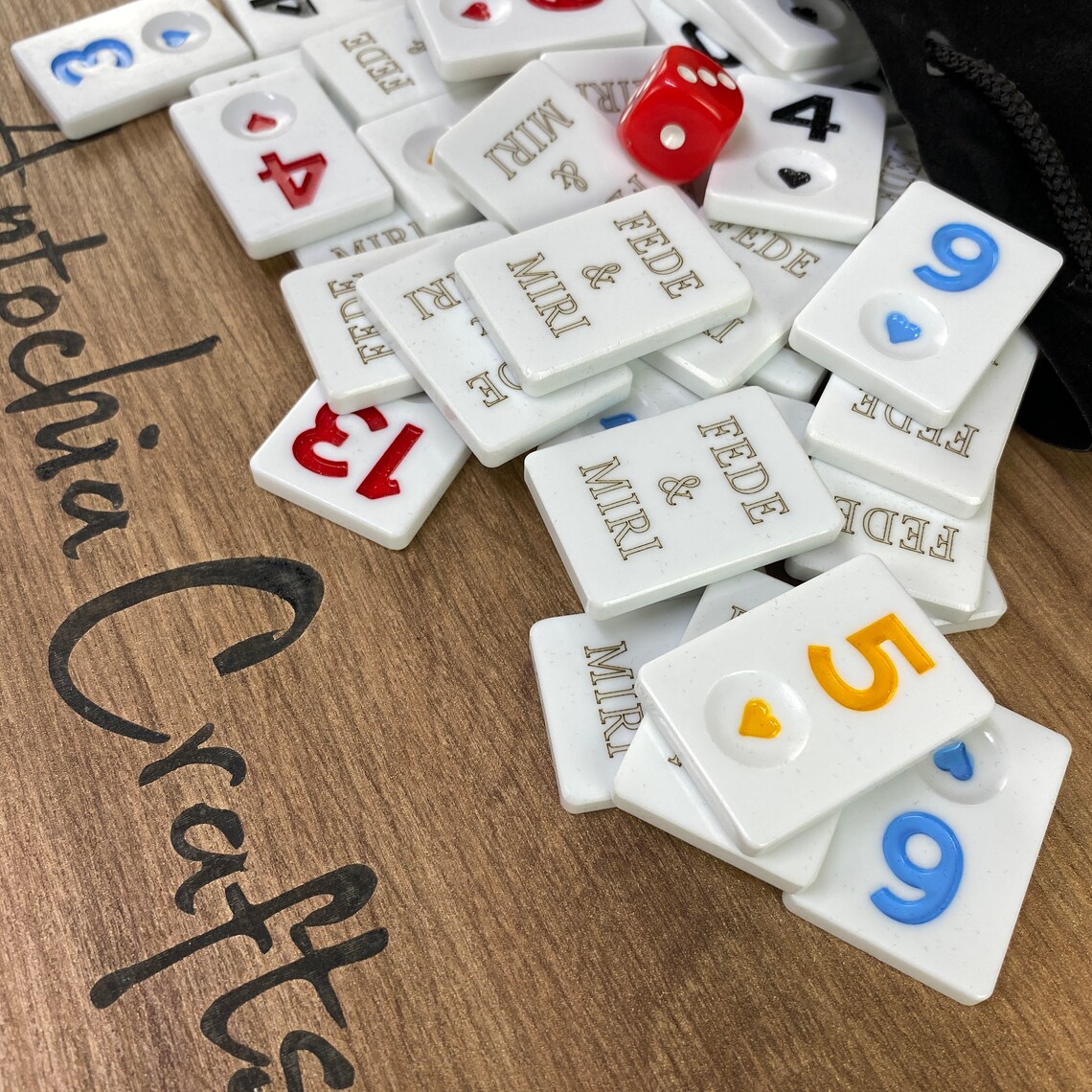 Rummy Cube Tiles - Custom Tiles for Rummikub - Personalized Rummy Tiles ...