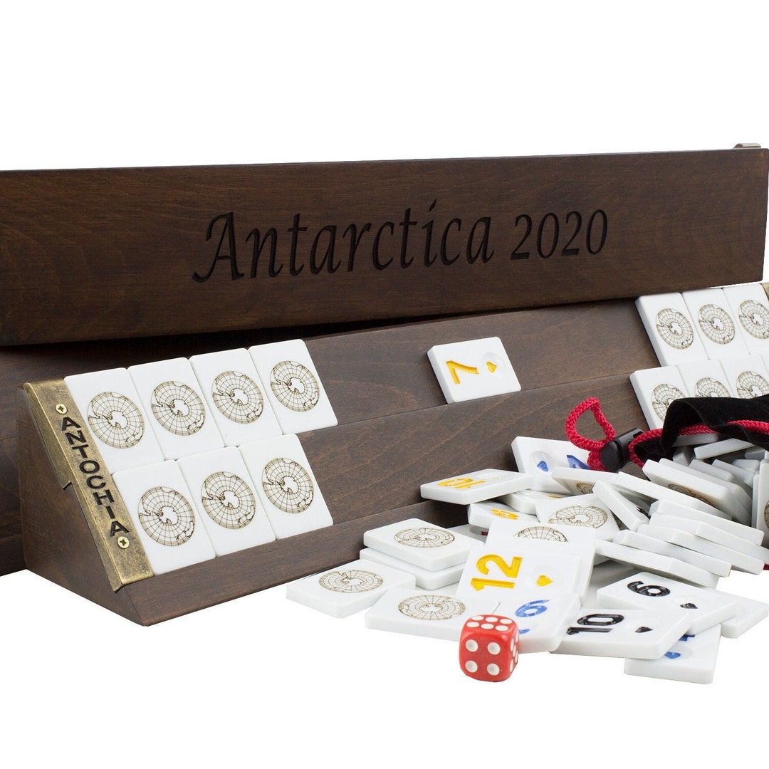 Wooden Curved Rummikub Game Set Oval Rummikub Board Game Set Custom ...