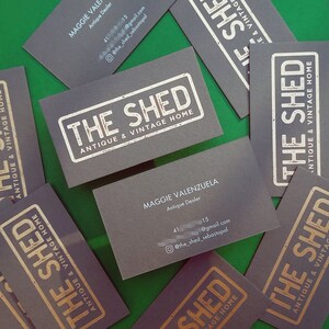 Dark Grey Business Cards 30pt540gsm Foil Stamping, Embossing, Debossing ...