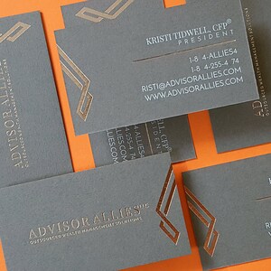 Dark Grey Business Cards 30pt540gsm Foil Stamping, Embossing, Debossing ...