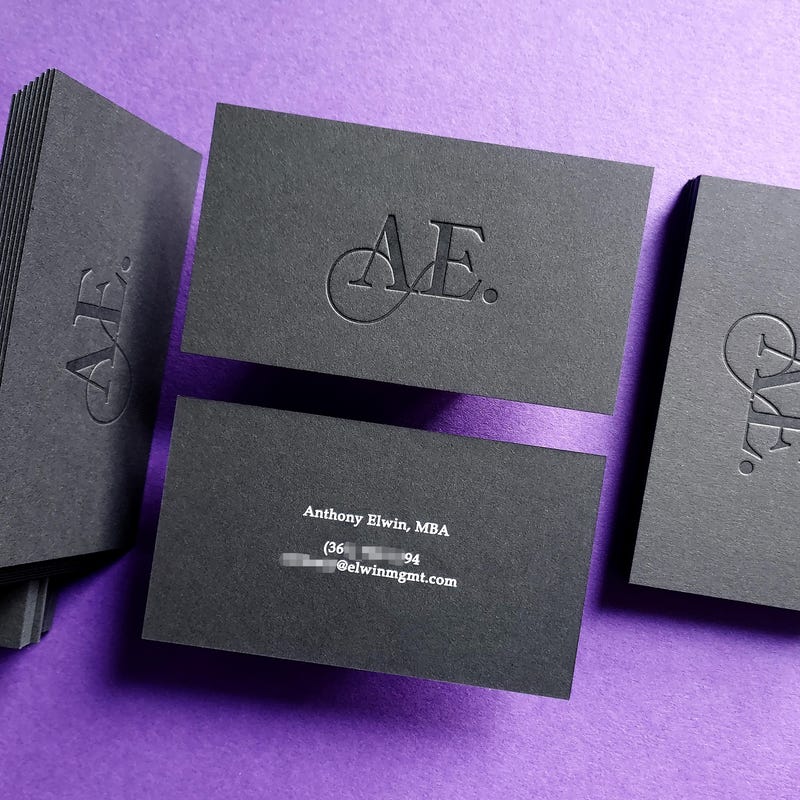 Custom Stamp Business Card - Etsy