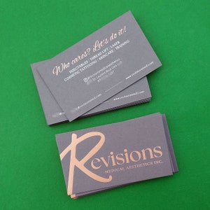 Dark Grey Business Cards 30pt540gsm Foil Stamping, Embossing, Debossing ...