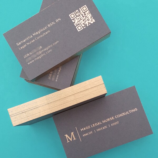 Gold Foil Business Card - Etsy