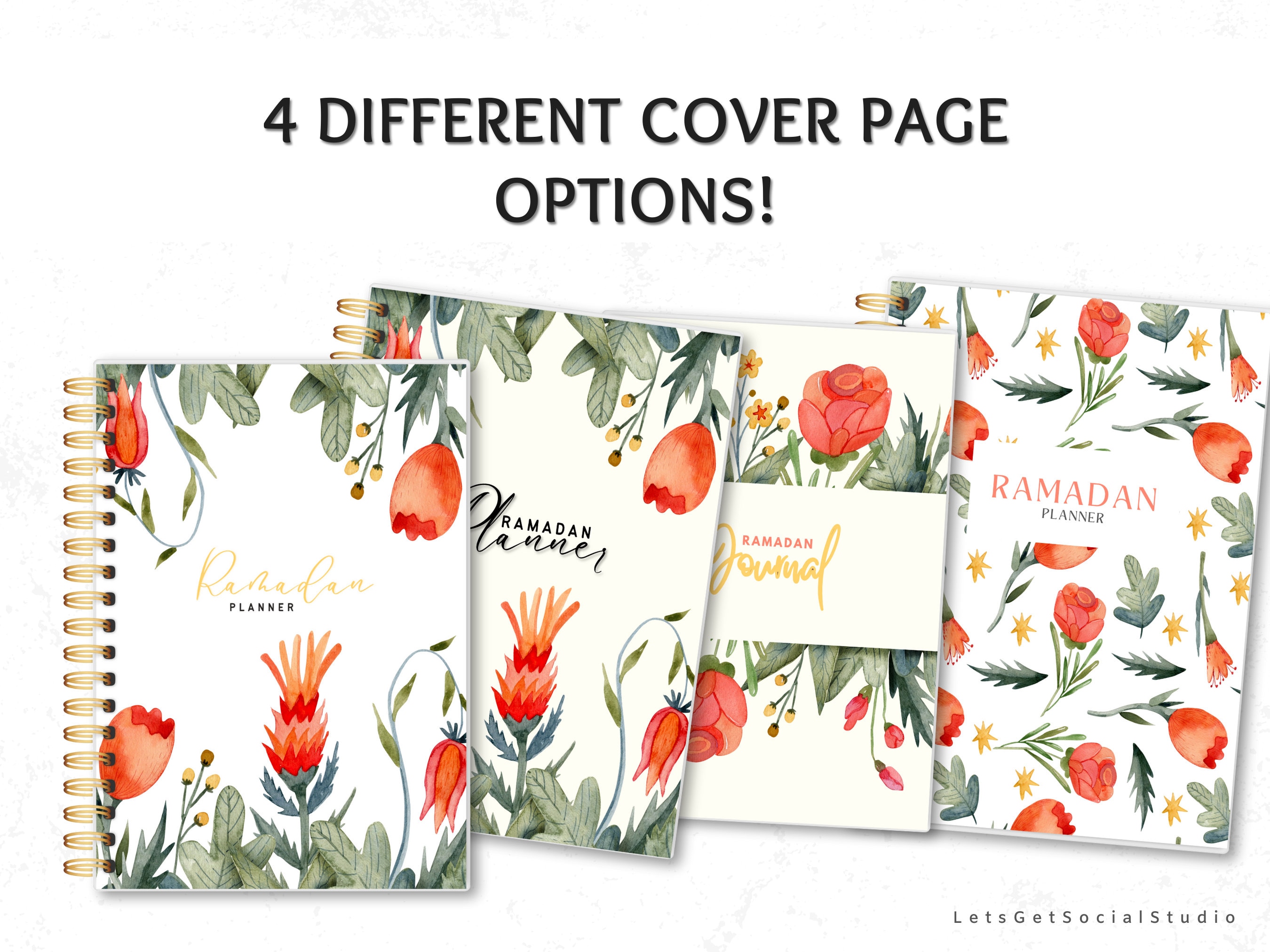 Printable Floral Ramadan Journal & Planner for Muslim Women and Girls ...