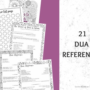 Islamic Coloring Book - 21 Duas From Hadith | Floral Pattern Coloring ...