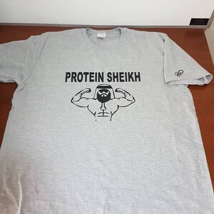 Protein Sheikh Gym Shirt: Funny Arabic Bodybuilding Tee - Etsy
