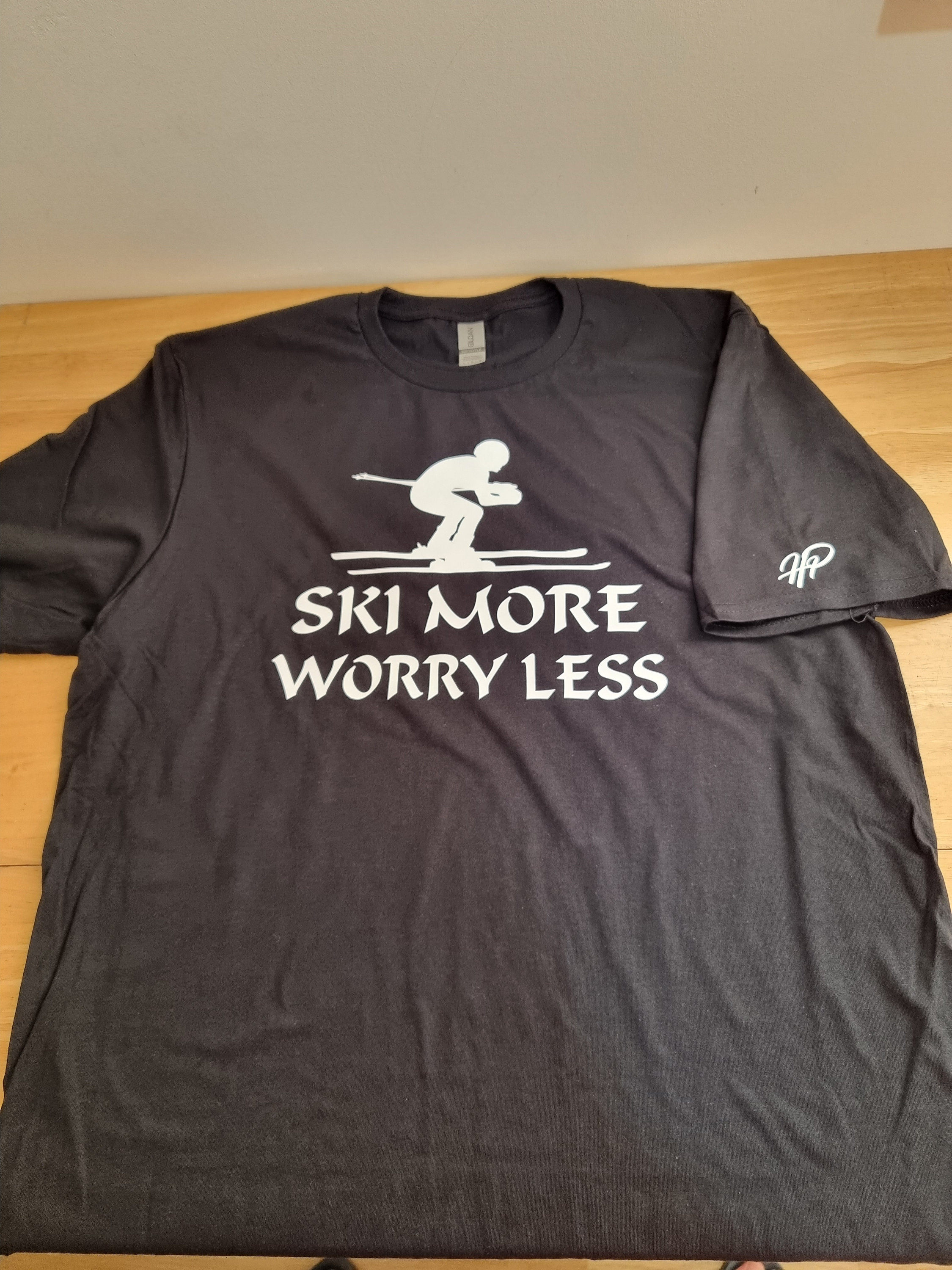 Ski More Worry Less Skiing Shirt Ski Shirt Skier Shirt - Etsy