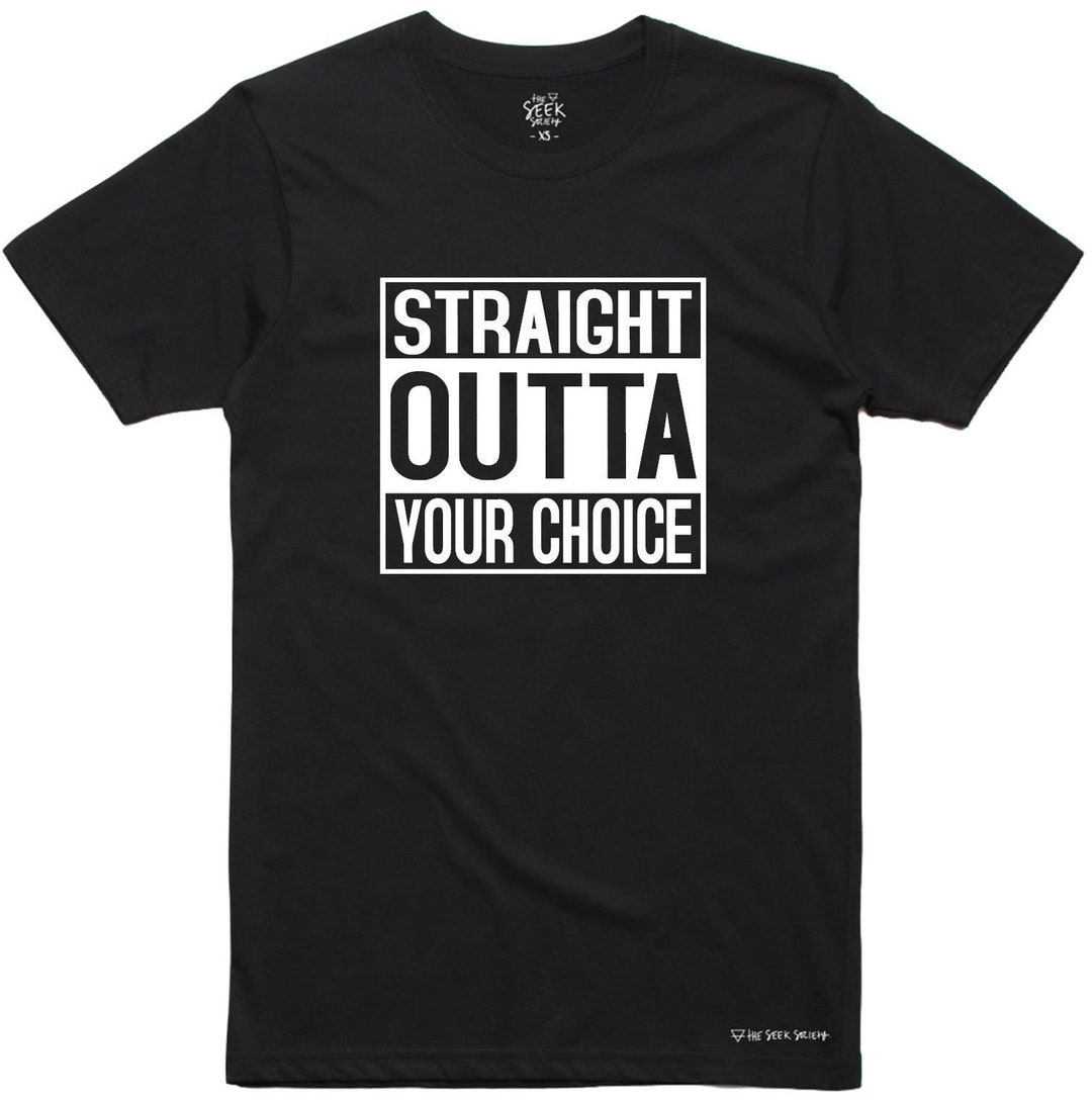 Straight Outta Custom T-shirt: Personalized Unisex Cotton Tee - Etsy