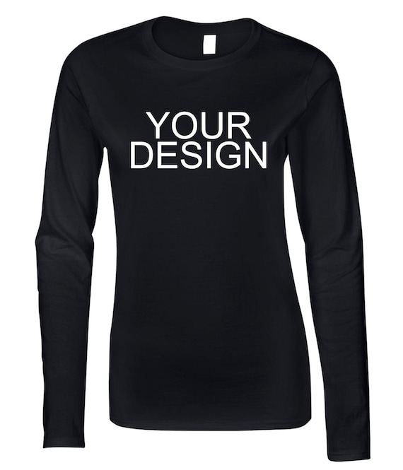 Custom Long Sleeve Shirt Unisex Long Sleeve Customized Long | Etsy