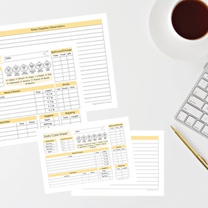 Detailed Daily Printable Care Sheet Respite Planner - Etsy