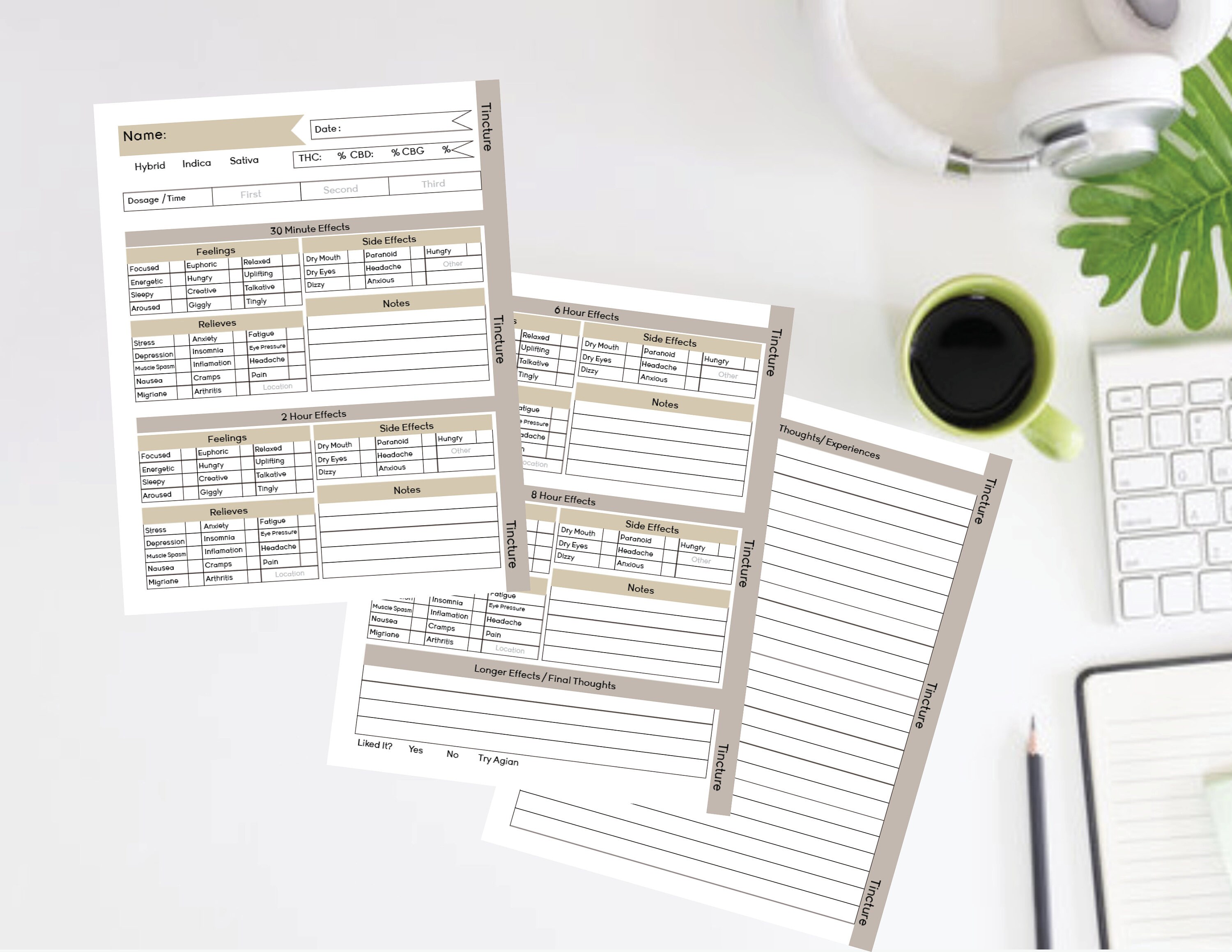 Cannabis Journal, Detailed Cannabis Log, Herbal Health, Medical ...