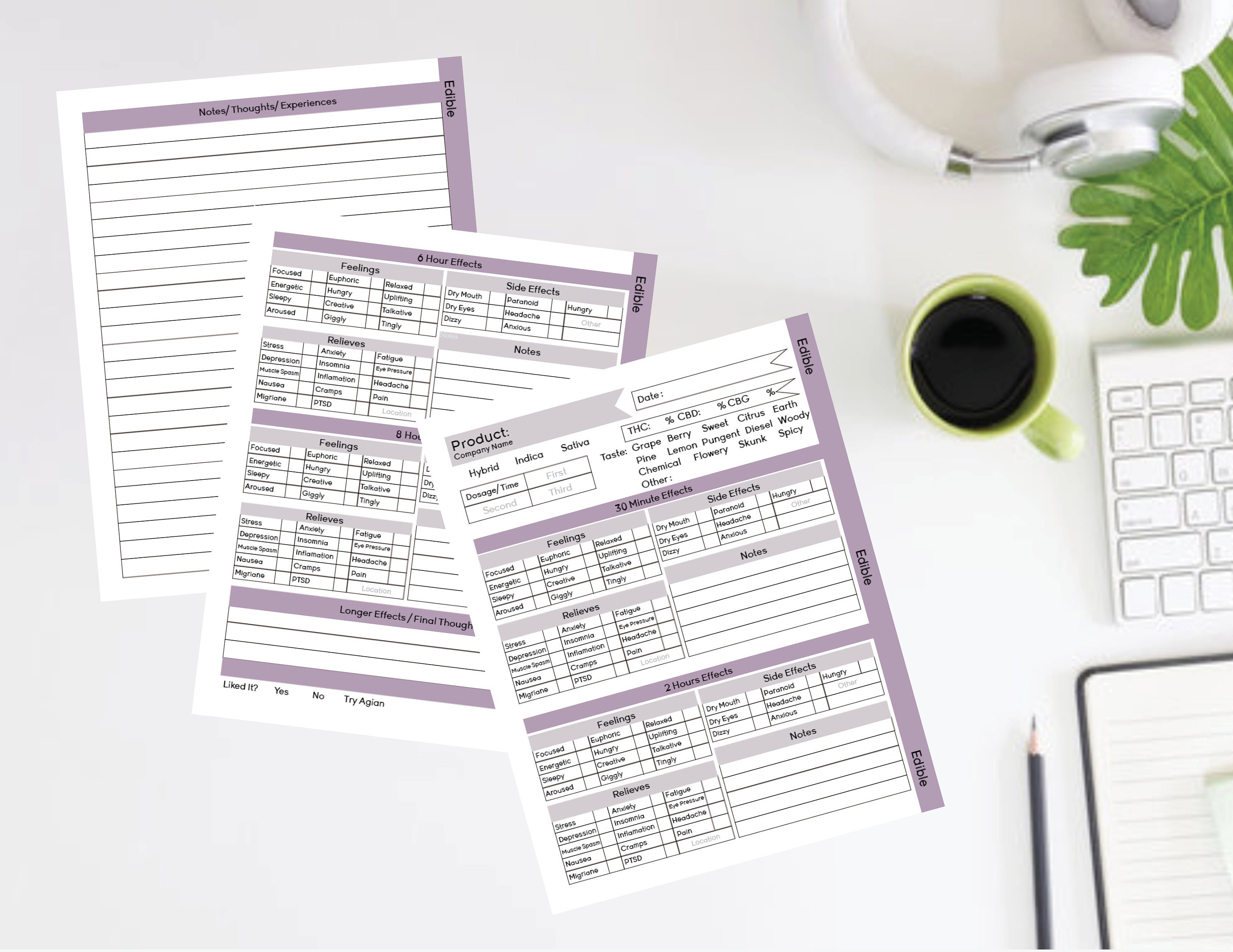 Cannabis Journal, Detailed Cannabis Log, Herbal Health, Medical ...