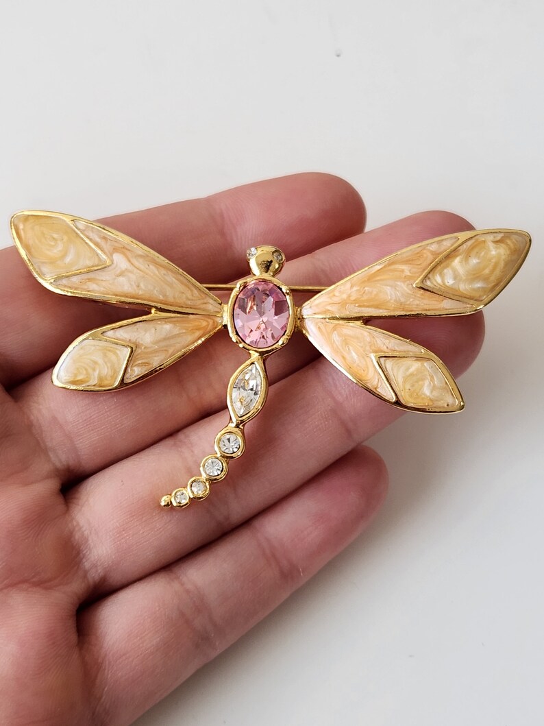 KJL Kenneth Jay Lane for Avon Dragonfly Statement Brooch - Etsy