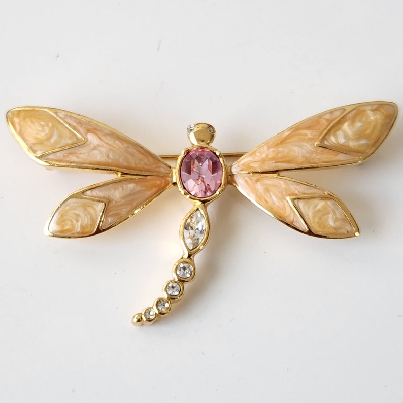 KJL Kenneth Jay Lane for Avon Dragonfly Statement Brooch - Etsy