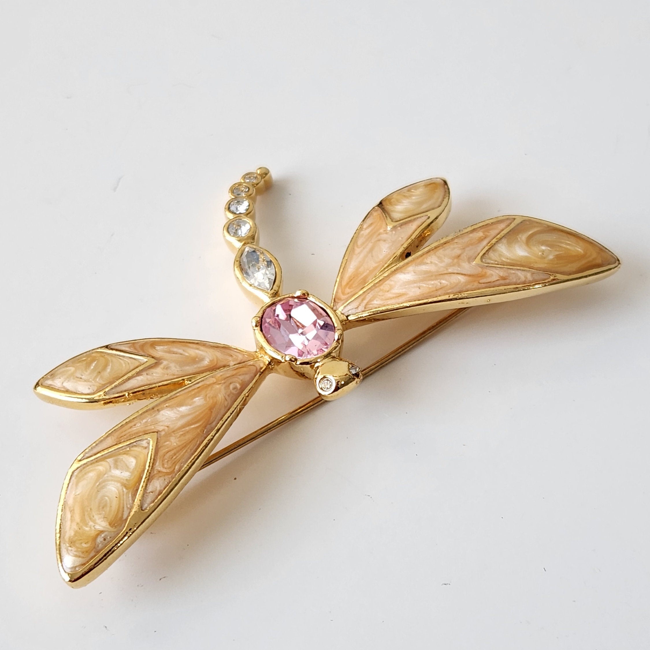 KJL Kenneth Jay Lane for Avon Dragonfly Statement Brooch - Etsy