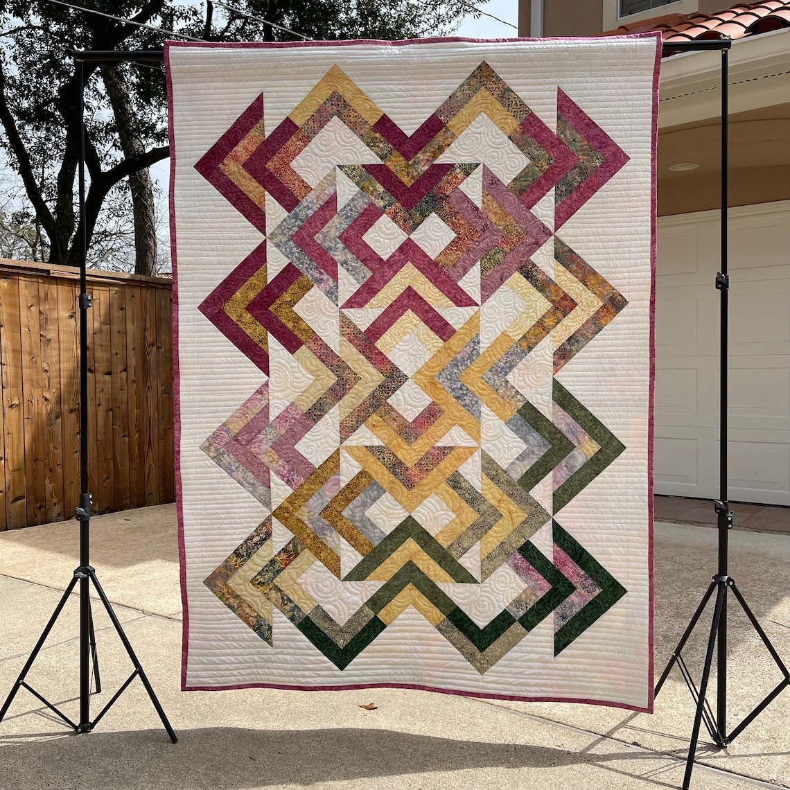 Nested Cabins Digital PDF Jelly Roll Quilt Pattern by - Etsy