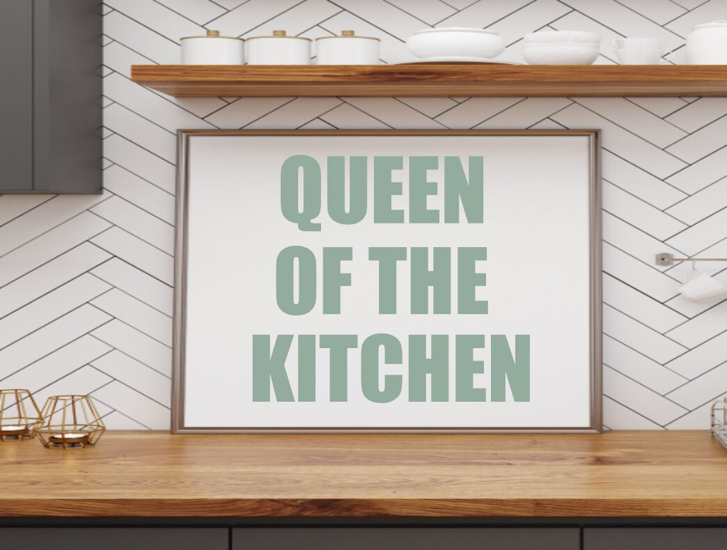 Queen of the Kitchen Poster Print Picture A4 PR175 - Etsy