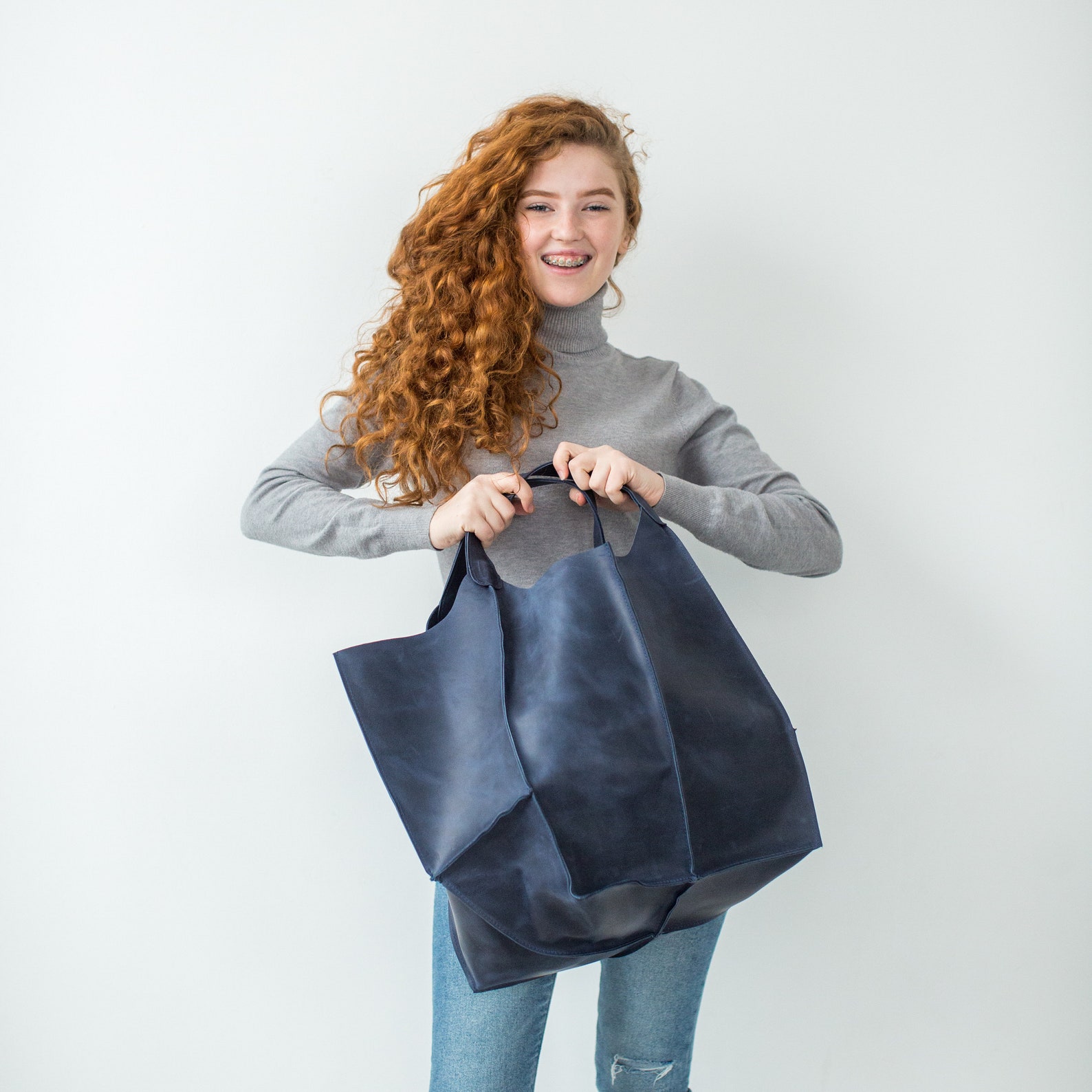 Oversized Bag Extra Large Leather Tote Bag Leather Tote Bag - Etsy