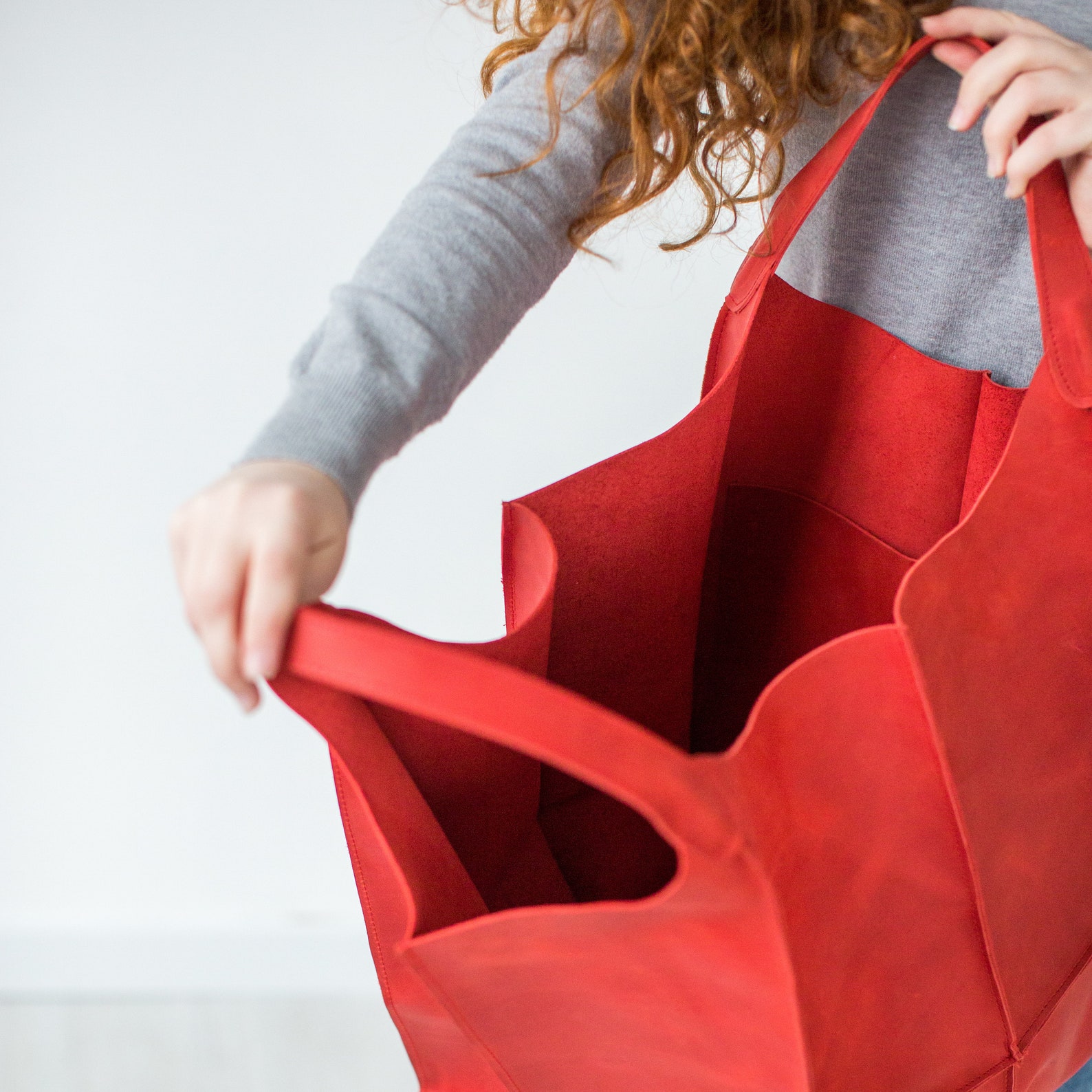Extra Large Leather Tote Bag Oversized Bag Leather Tote Bag | Etsy