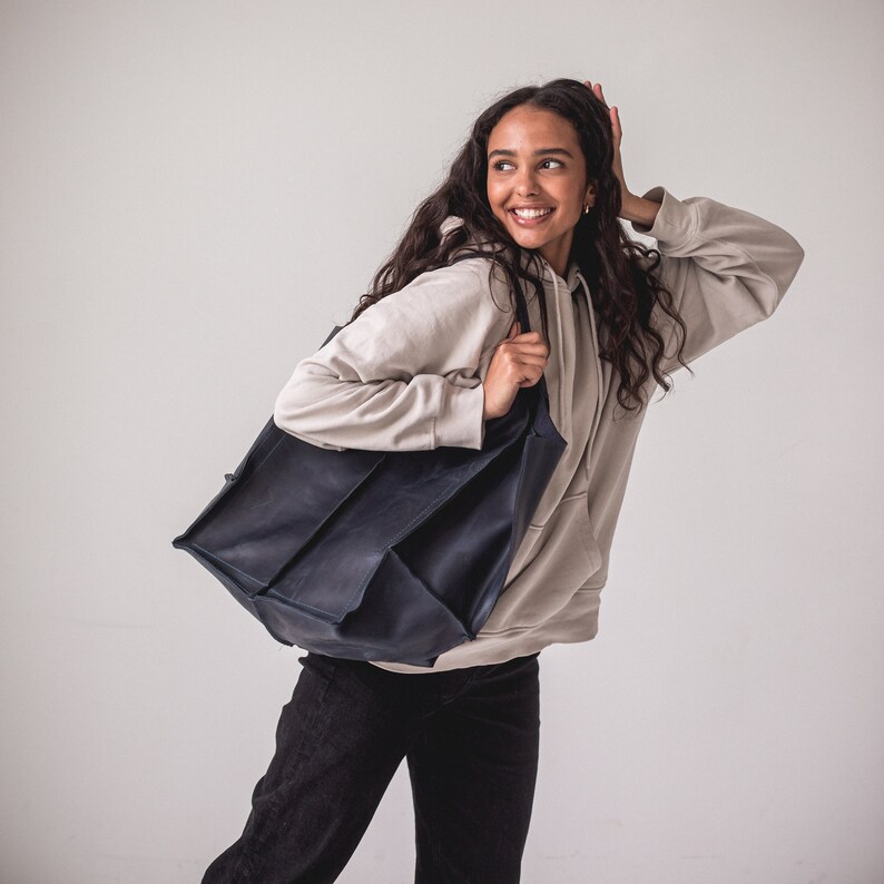 Leather Slouchy Hobo Bag Handmade Leather Women Handbag | Etsy