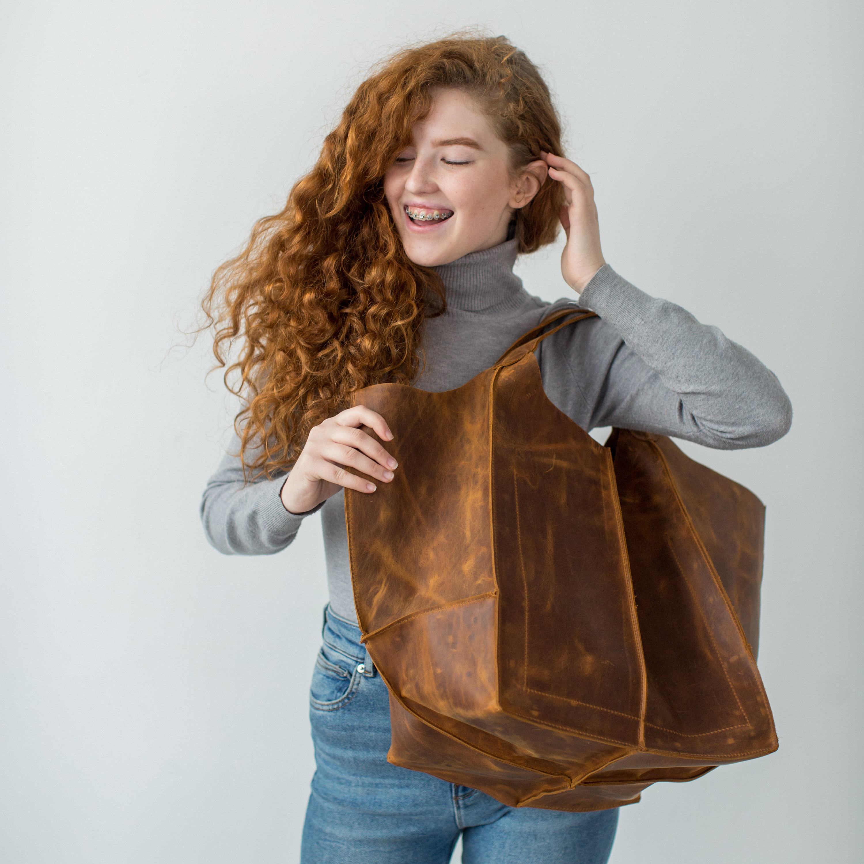 Extra large leather tote bag Oversized bag Leather tote bag | Etsy