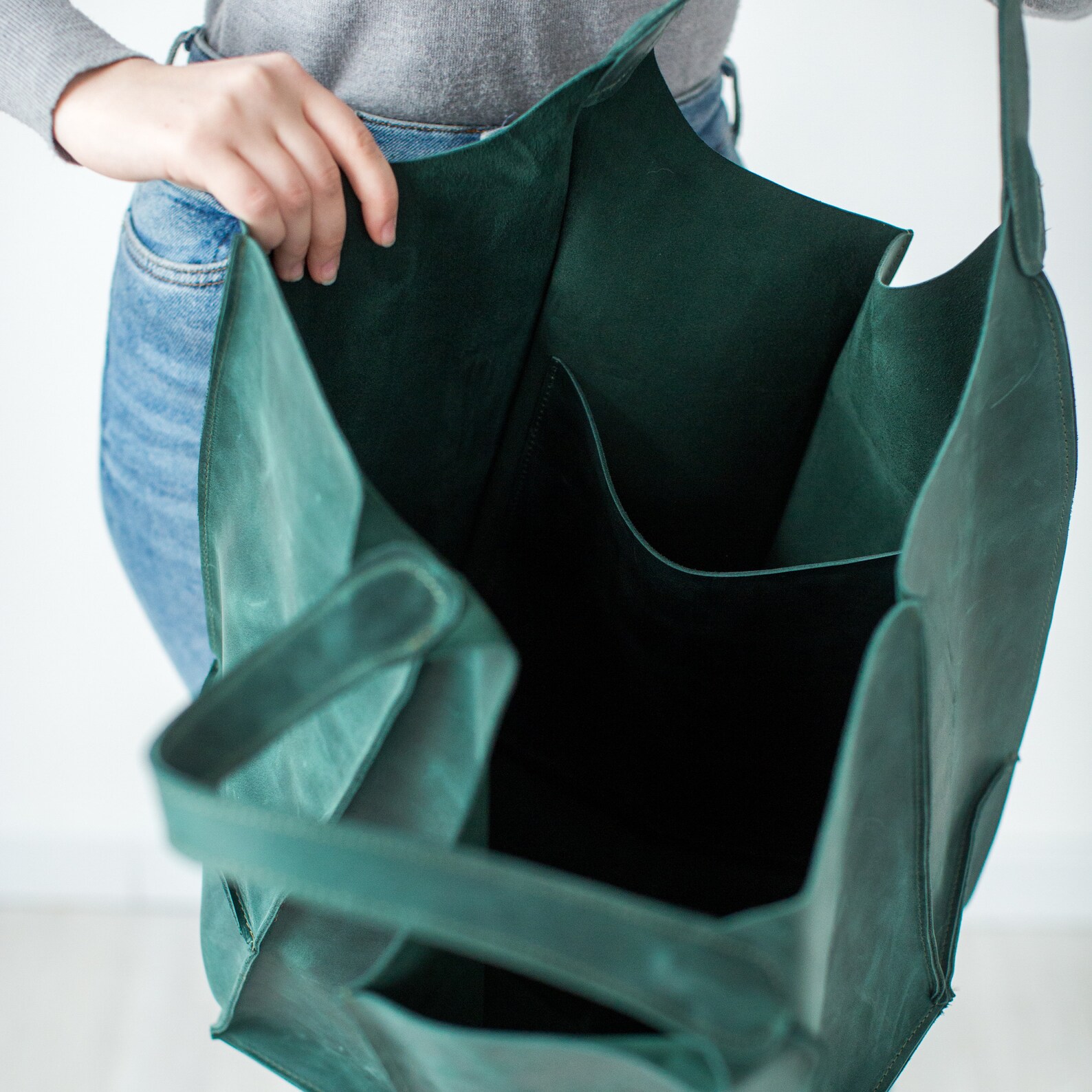 Extra Large Leather Tote Bag Oversized Bag Leather Tote Bag - Etsy