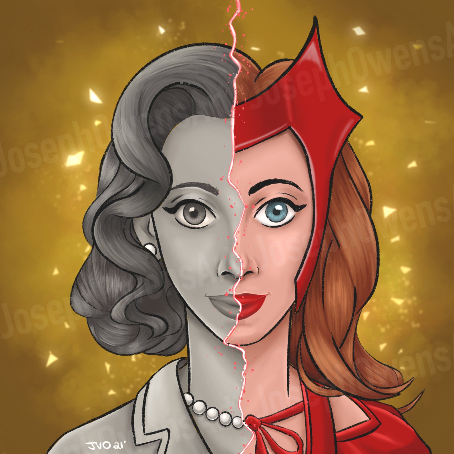 Wandavision Hex A4 Square Digital Painting Glossy Marvel - Etsy