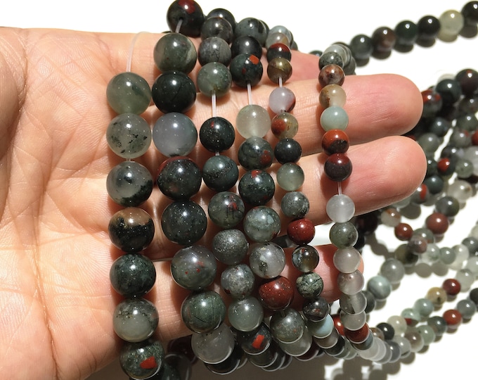 Natural Black Onyx Round Stone Beads Healing Gemstone for | Etsy