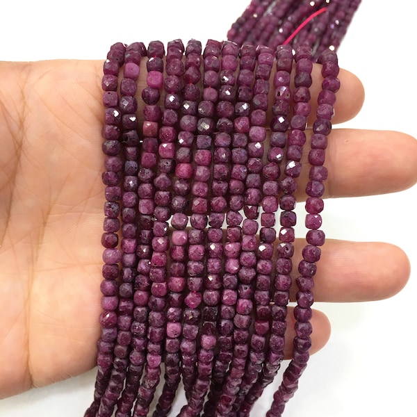 Natural Ruby Beads - Etsy
