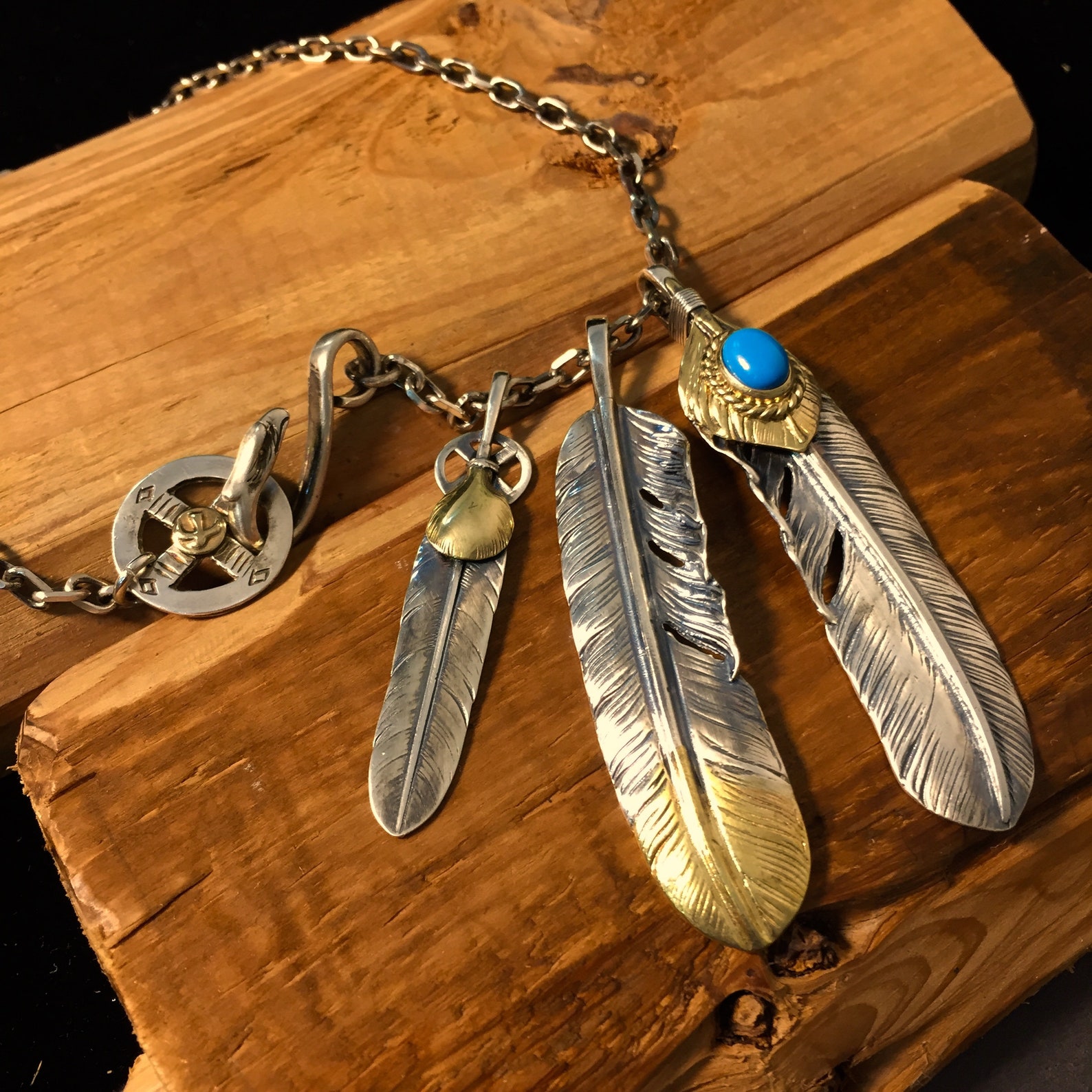 Japan Takahashi Goros Feather Bird Necklace Set Big Feathers - Etsy