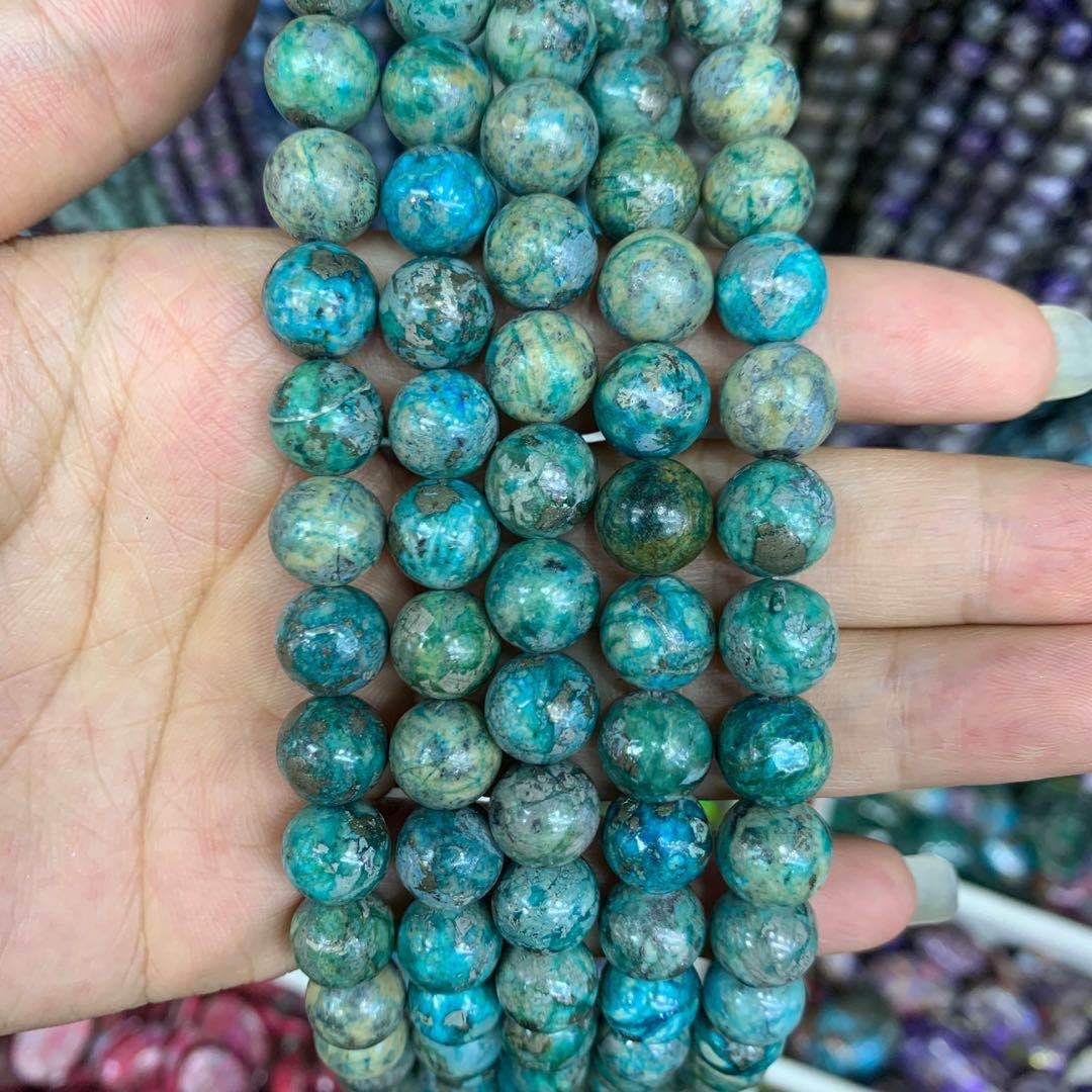 Green Impression Jasper & Sediment Jasper Beads Healing Gemstone Loose ...