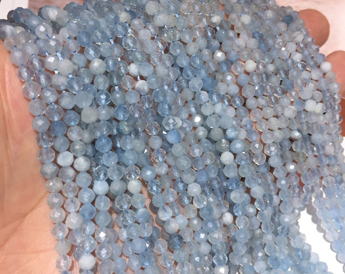 Natural Blue Lapis Lazuli Small Size Faceted Round Beads - Etsy